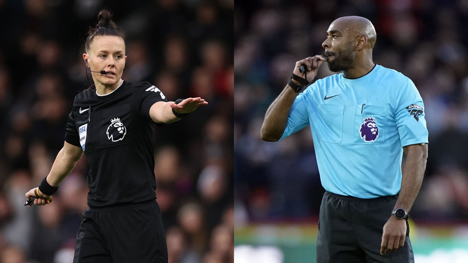 Sam Allison and Rebecca Welch make Premier League refereeing history